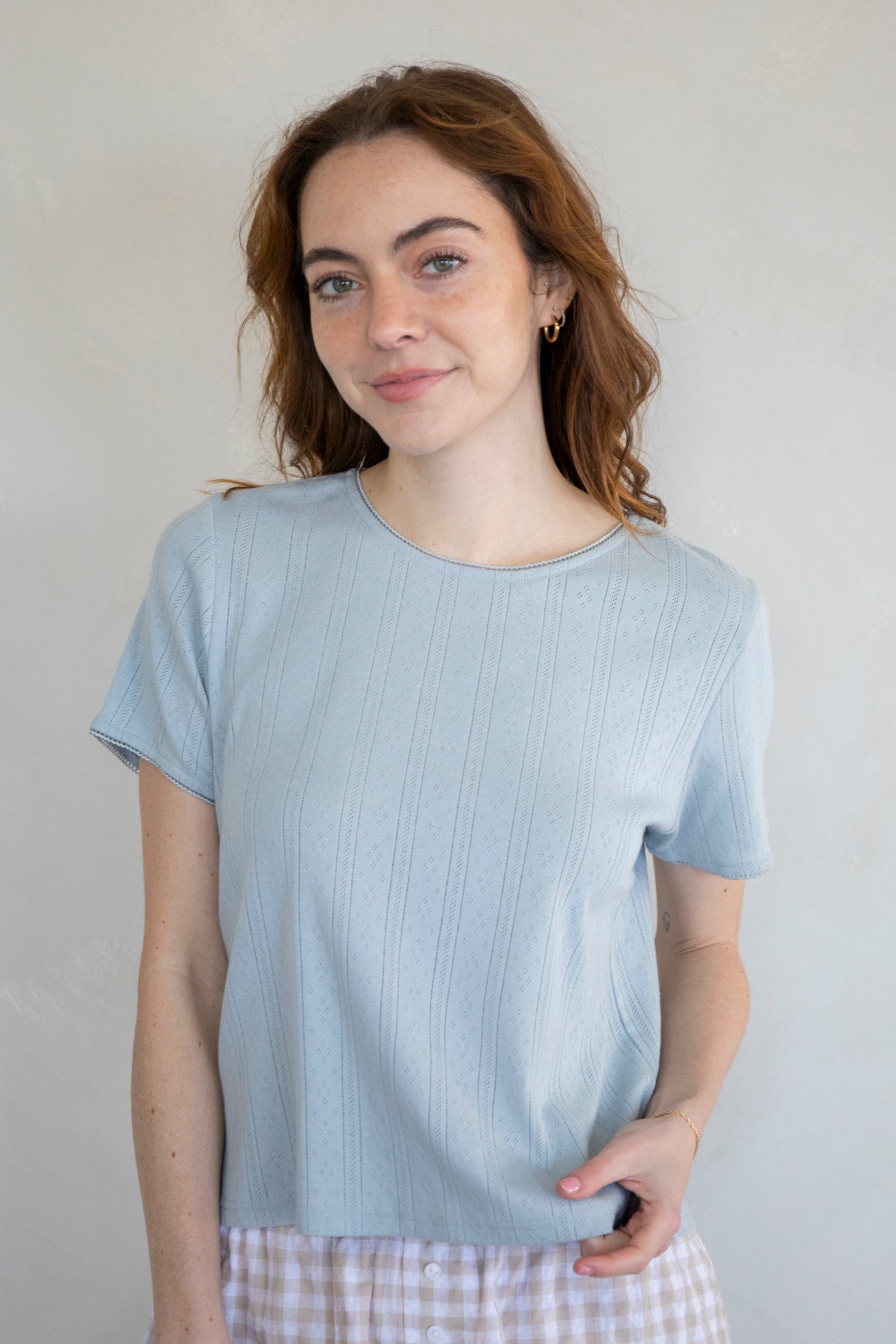 Pointelle Baby Tee – thethingsbetween